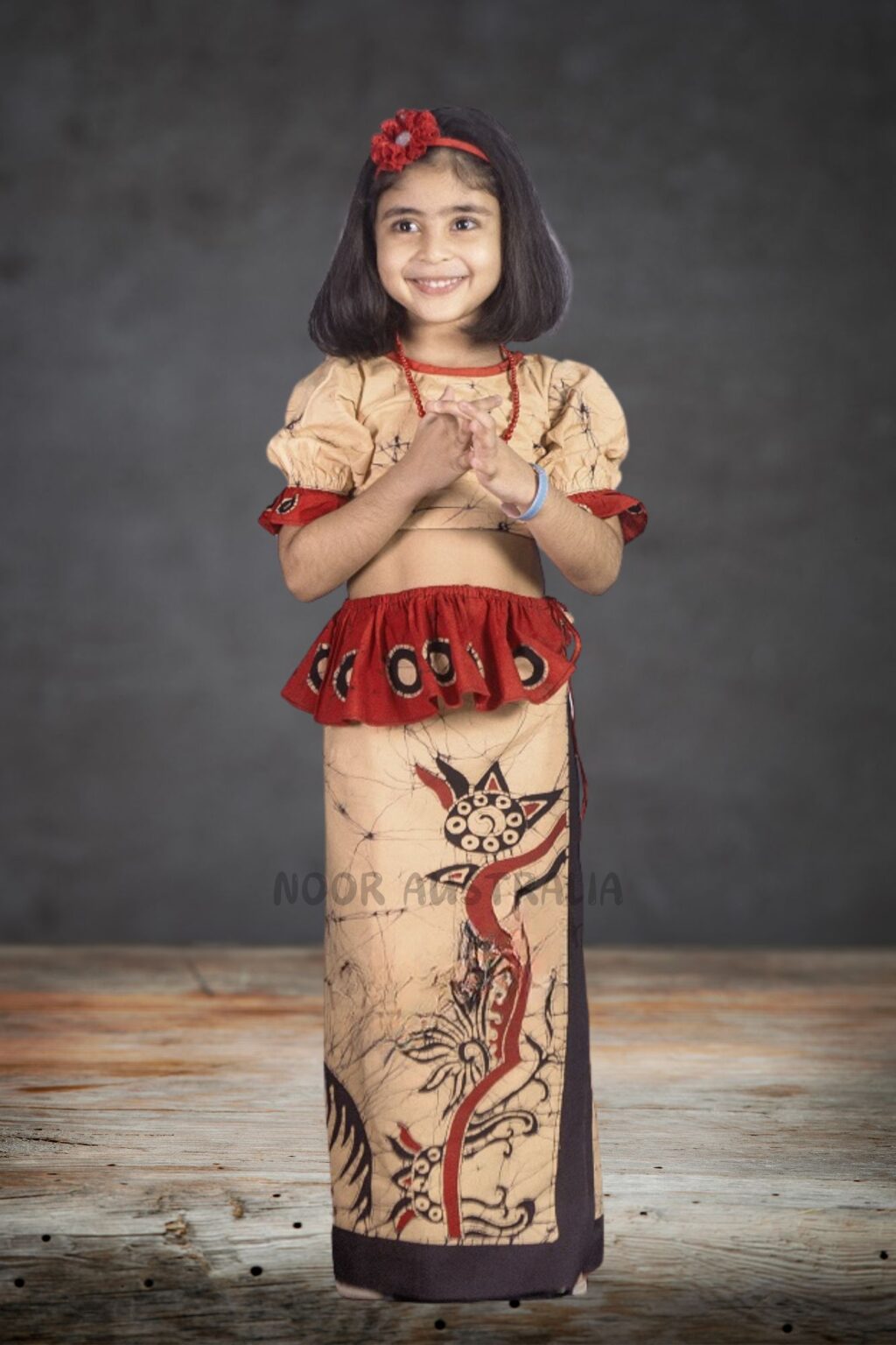 GIRLS BATIK REDDA HATTE – (THREE COLOUR) - NRHG352 | Noor Australia