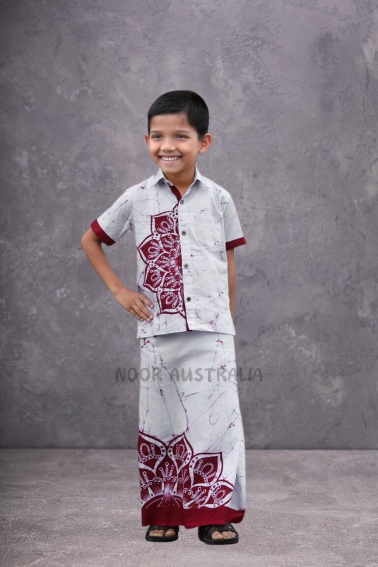 BOYS (KIDS) BATIK SHIRT SARONG KIT- NRHB404 | Noor Australia