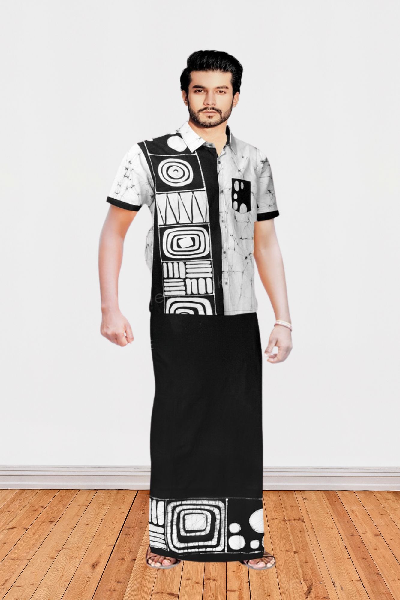 Sri Lankan Batik Shirt and Sarong Kit – NRHM816 | Noor Australia