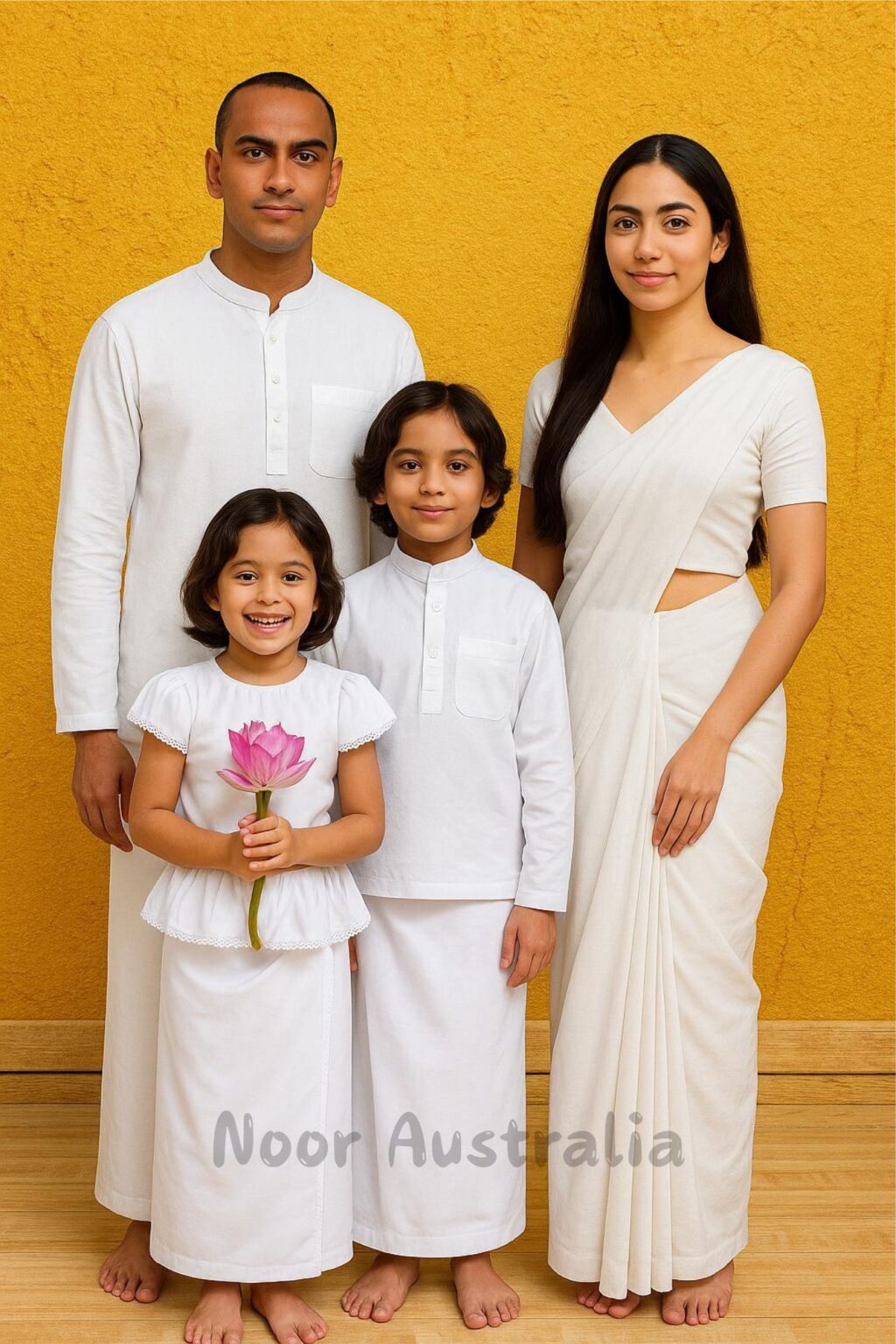 White Sri Lankan Traditional Family Kit | Noor Australia
