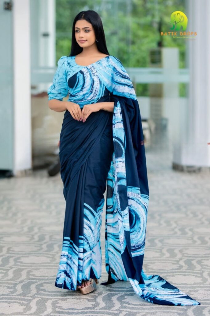 Sri Lankan Batik Saree - NRBDW112 | Noor Australia