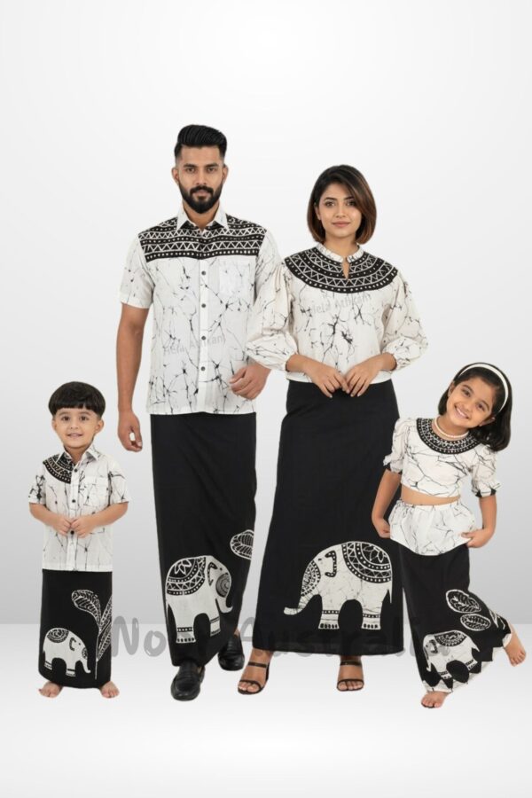 Black and White Batik Collection - Family kit (NRHB853 & NRHG815 ...